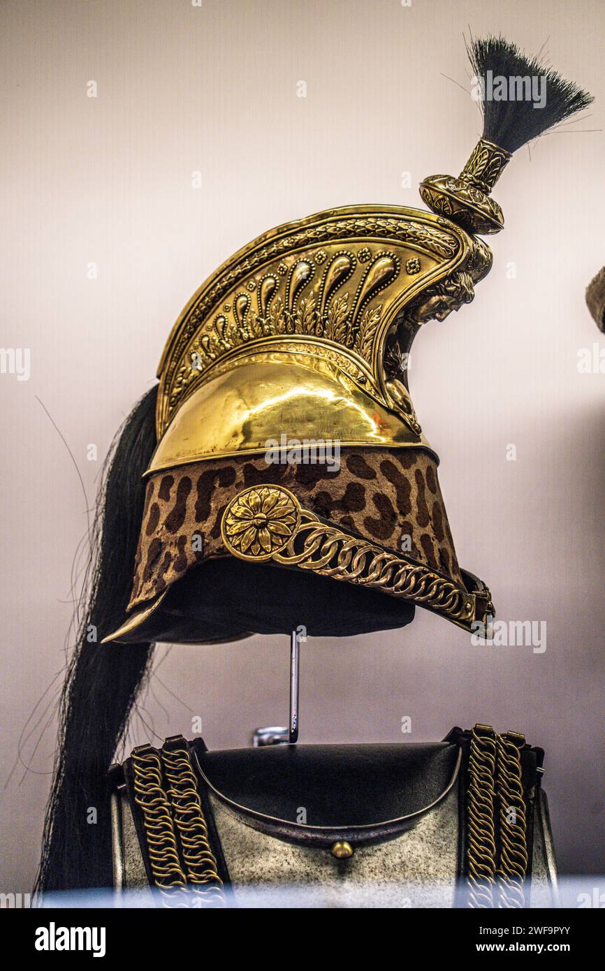 French light cavalry dragon helmet, Álava Armory Museum, Vitoria ...