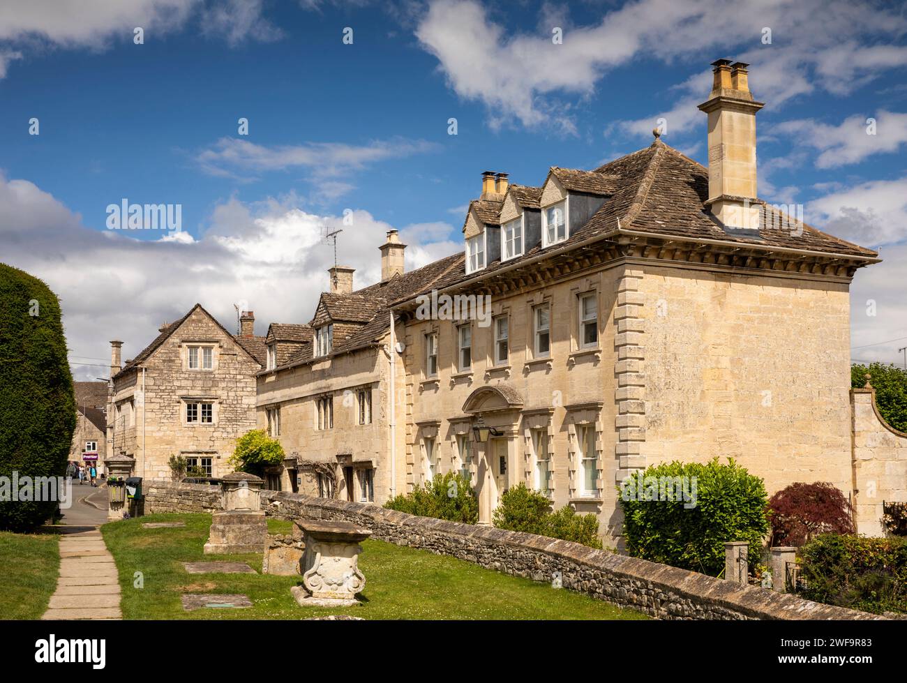 UK, England, Gloucestershire, Painswick, Hale Lane from St Mary’s ...