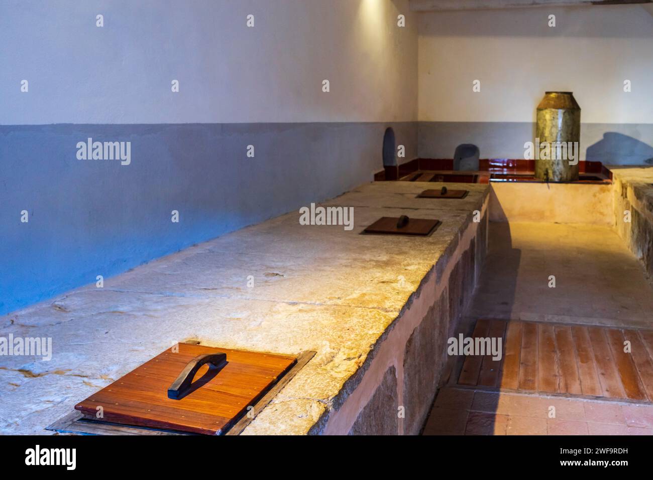 traditional olive oil production system, Galatzo house, dry stone path ...