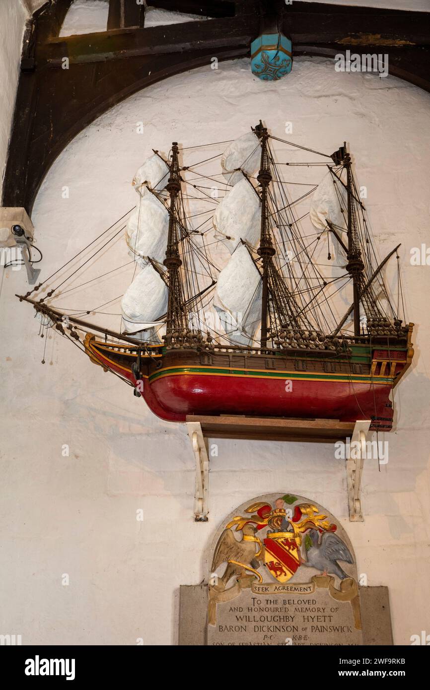 UK, England, Gloucestershire, Painswick, St Mary’s Church, interior ...