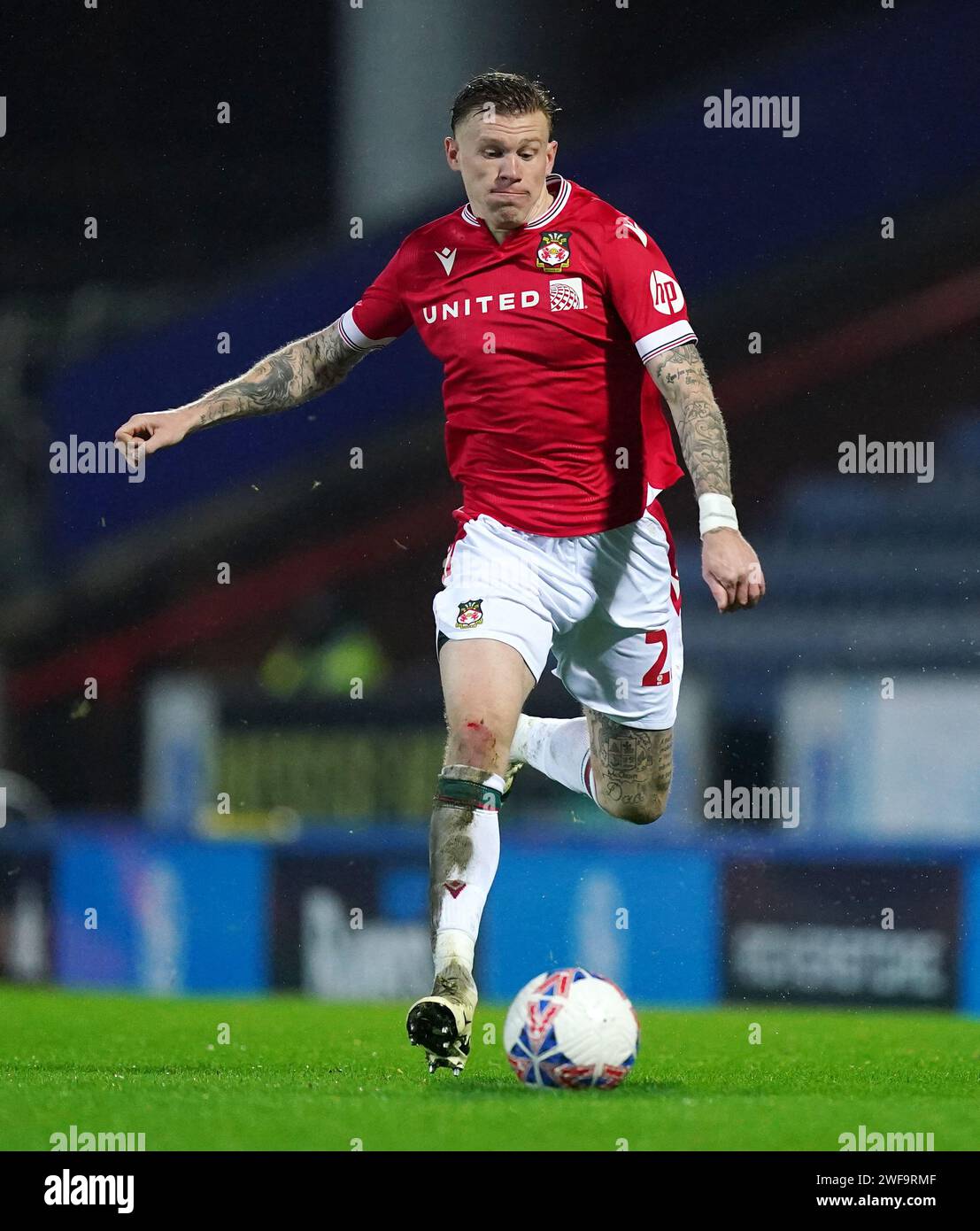 Wrexham's James McClean during the Emirates FA Cup fourth round match ...