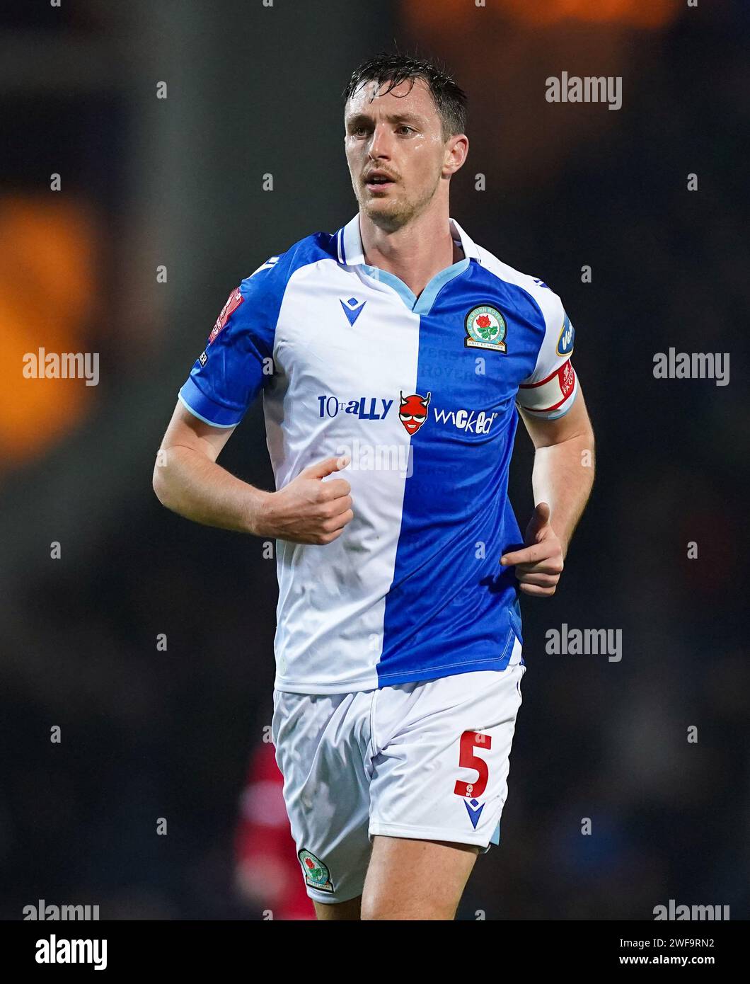 Blackburn Rovers' Dominic Hyam during the Emirates FA Cup fourth round ...