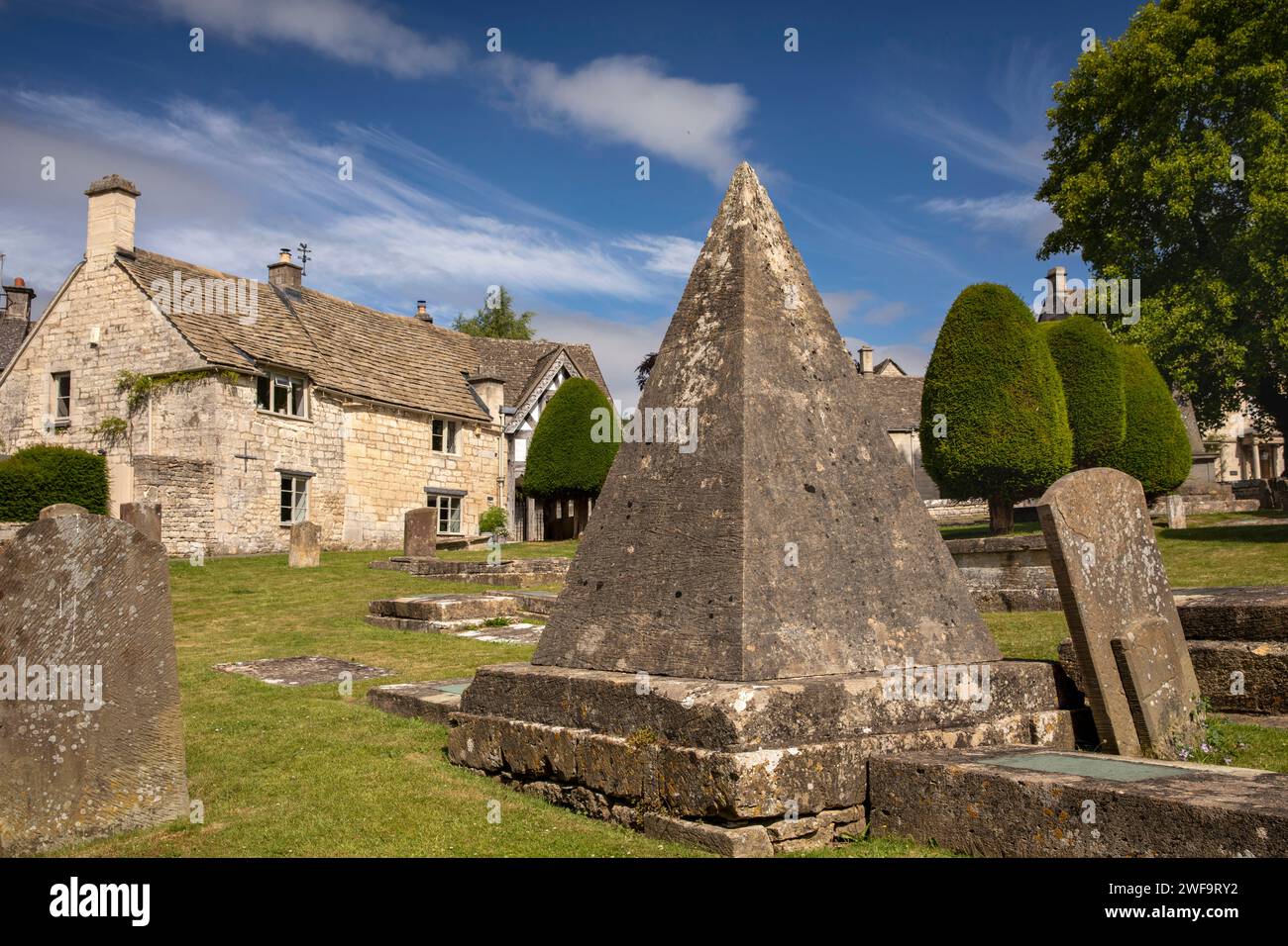 UK, England, Gloucestershire, Painswick, St Mary’s Churchyard unusual ...