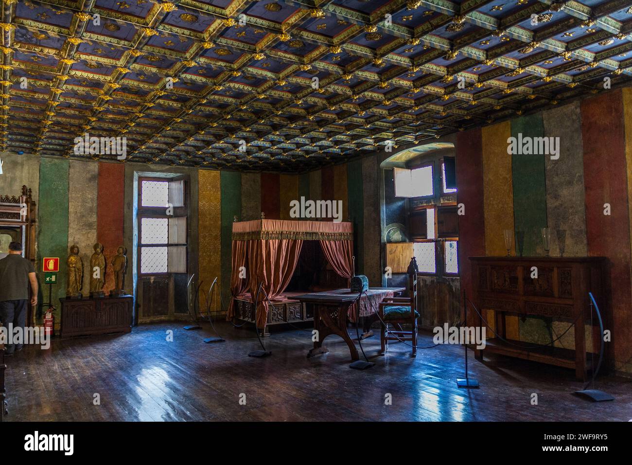 A visit in the Issogne's castle, Aosta Stock Photo - Alamy