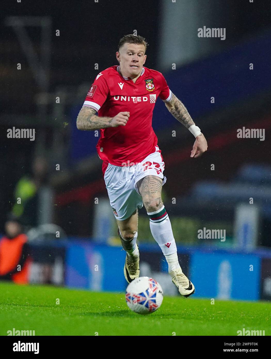 Wrexham's James McClean during the Emirates FA Cup fourth round match ...