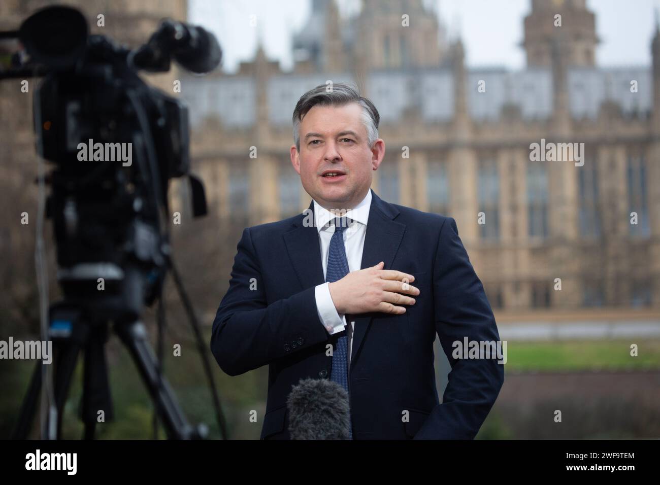 London, England, UK. 29th Jan, 2024. Shadow Paymaster General JONATHAN ...