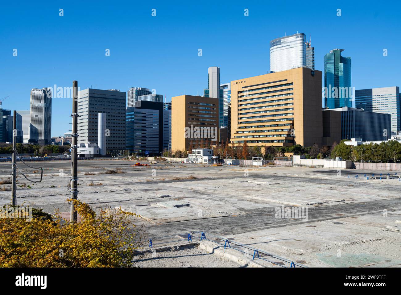 Tokyo, Japan. January 8, 2024. construction site of new buildings in ...