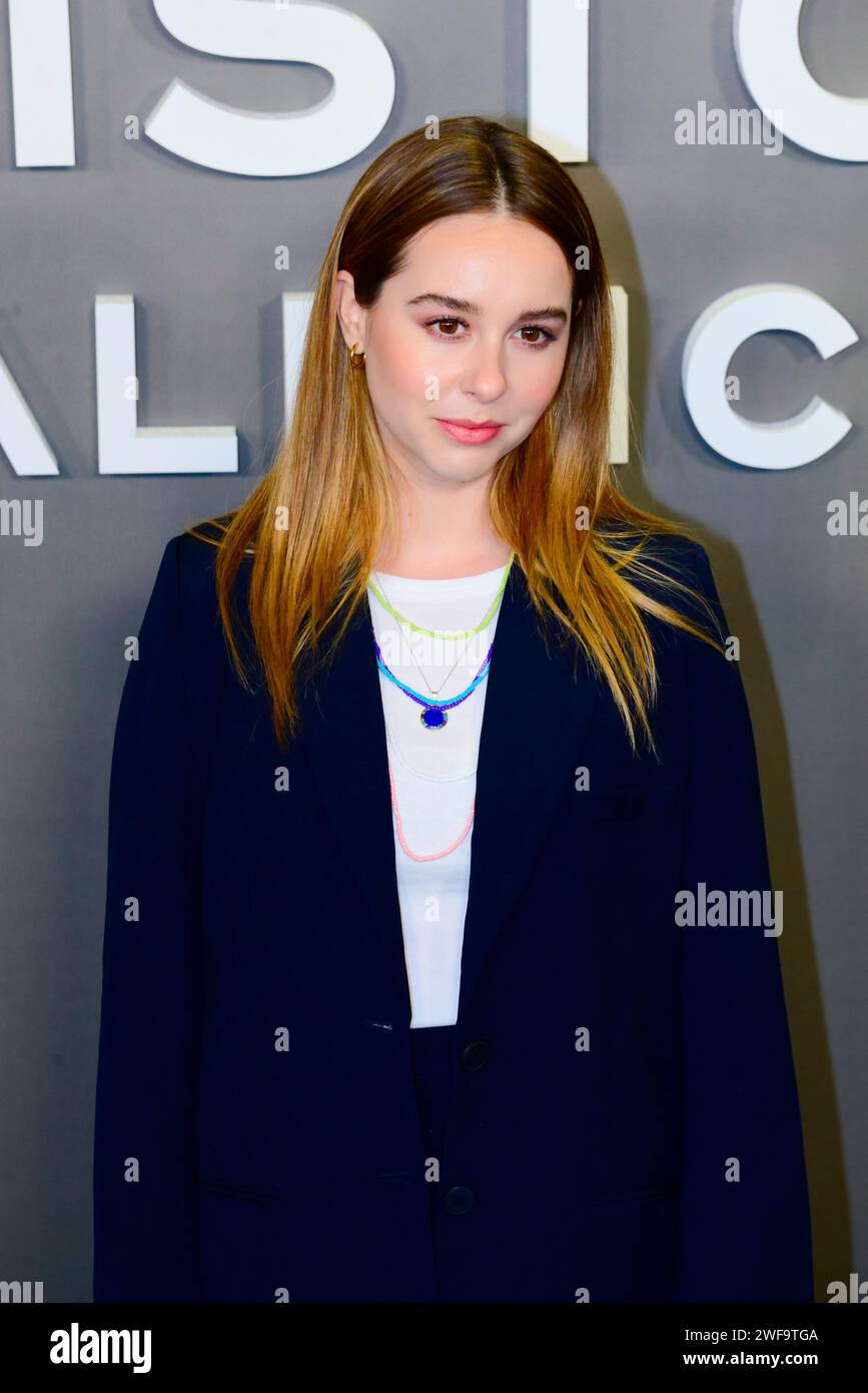 Paula Usero attended and posed at the photocall for the media during ...