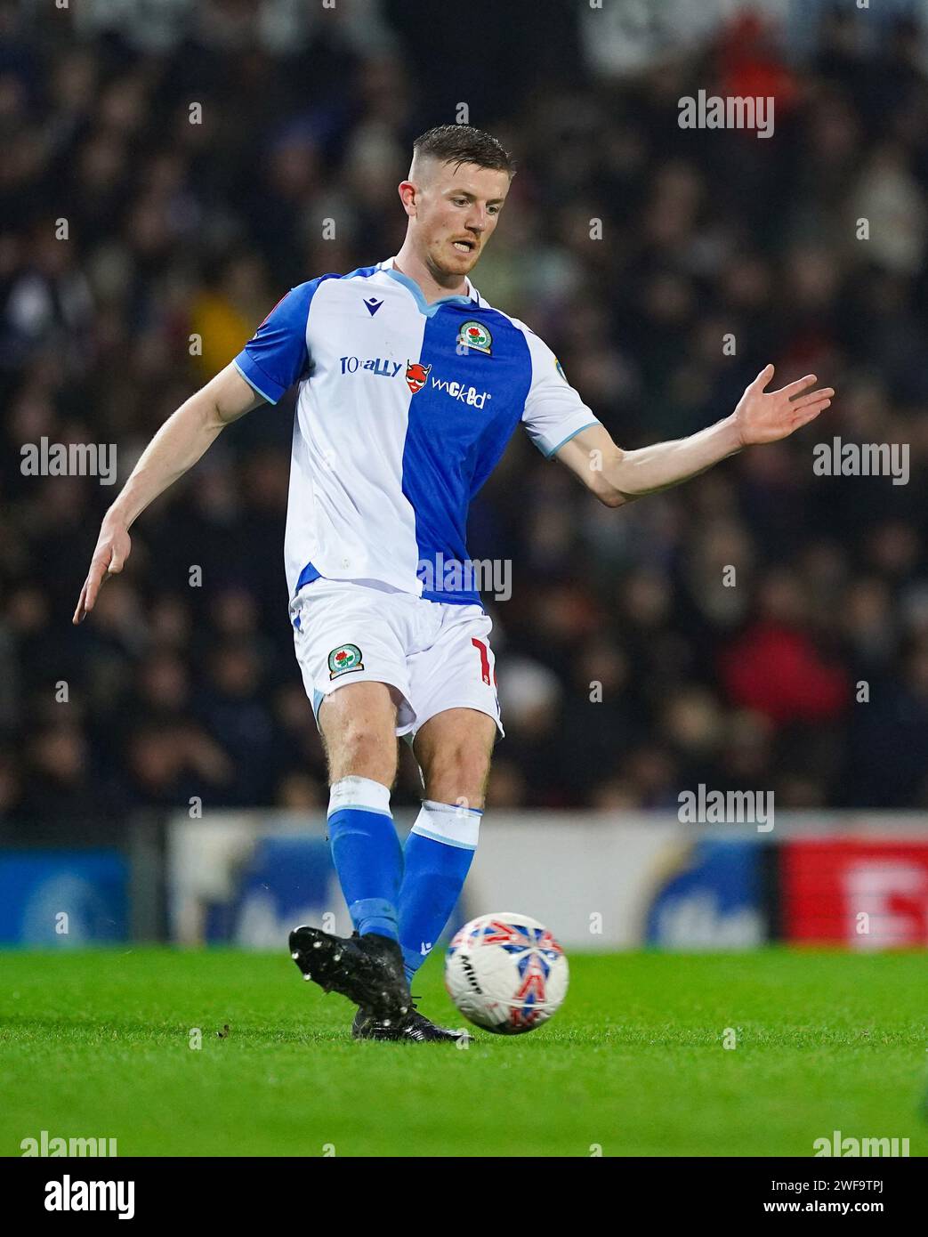 Blackburn Rovers' Scott Wharton during the Emirates FA Cup fourth round ...