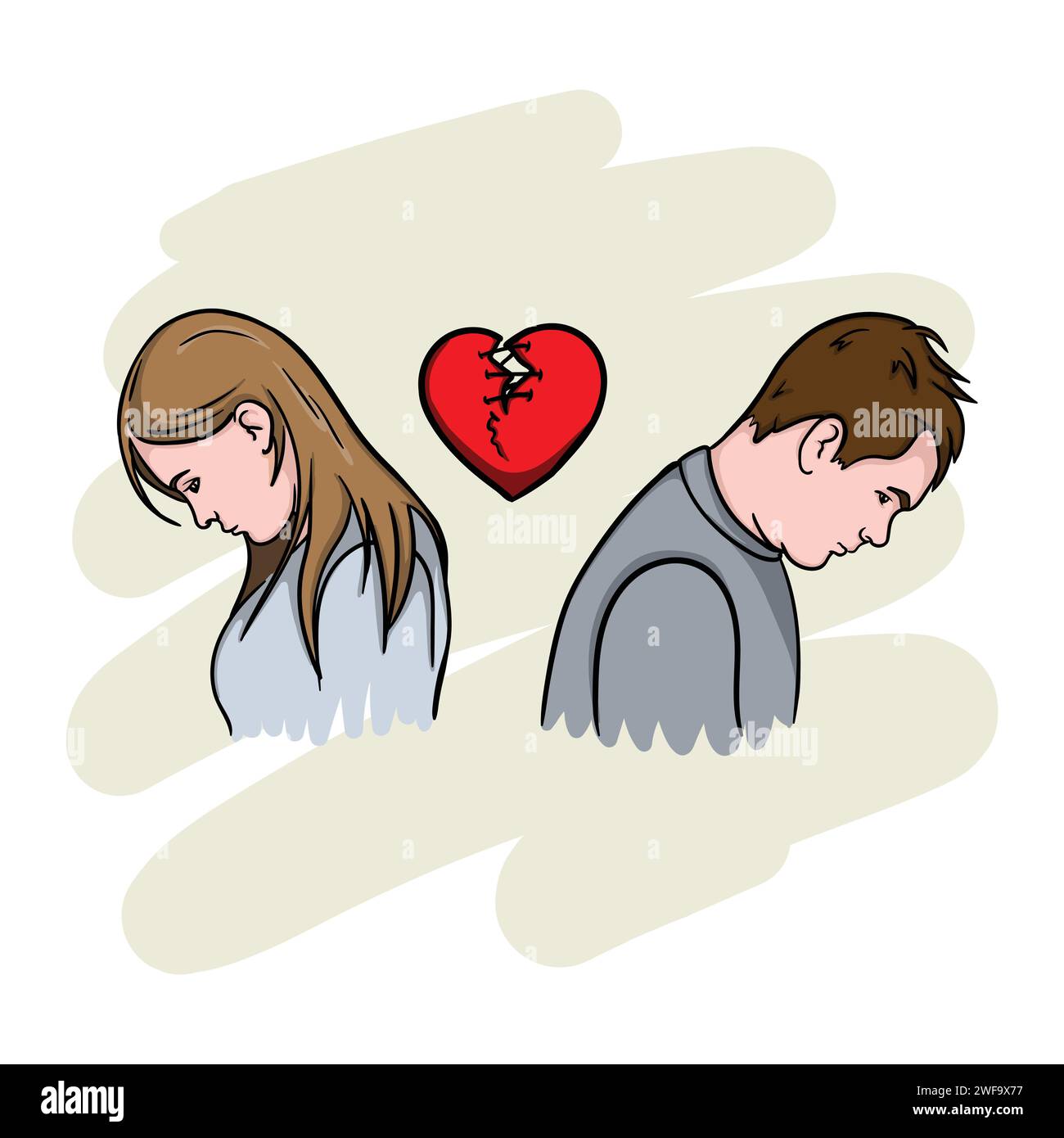 Problem boyfriend Stock Vector Images - Alamy