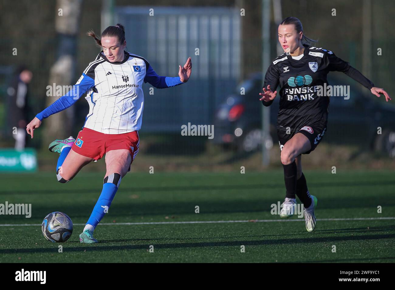 Norderstedt, Deutschland. 28th Jan, 2024. v.li.: Merle Kirschstein ...