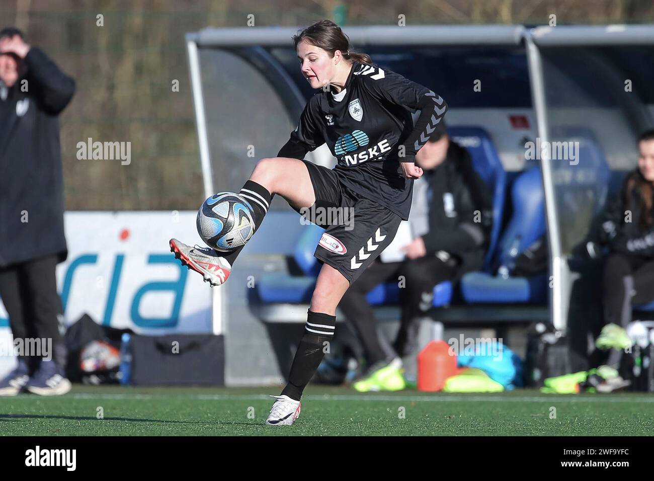 Norderstedt, Deutschland. 28th Jan, 2024. v.li.: Julia Amby (Kolding IF ...