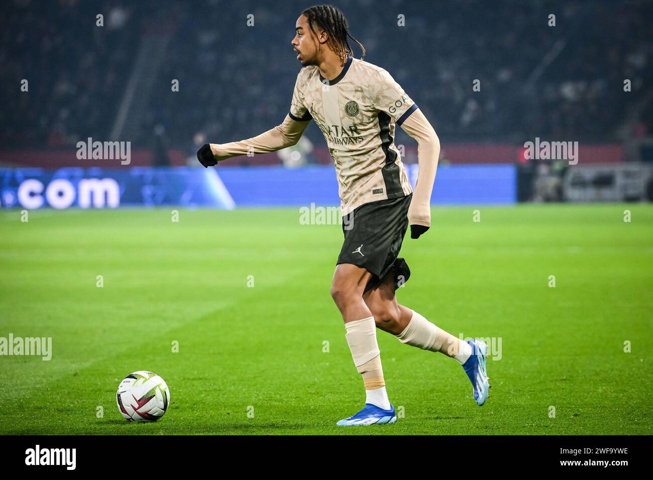 Bradley BARCOLA of PSG during the French championship Ligue 1 football ...