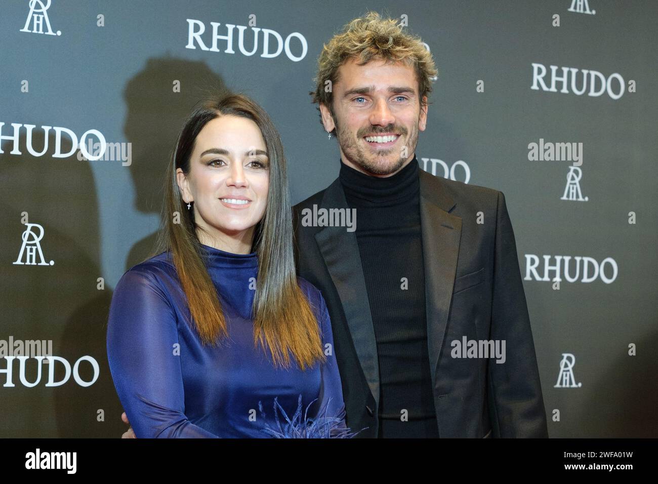 Antoine Griezmann attends the "Rhudo" Restaurant Opening photocall at ...