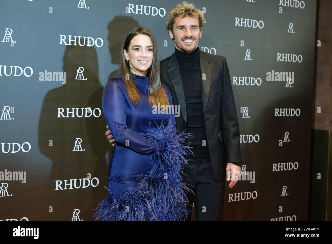 Antoine Griezmann attends the "Rhudo" Restaurant Opening photocall at ...