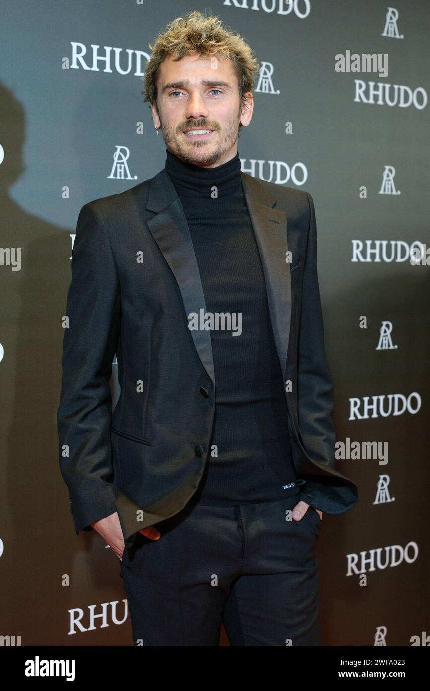 Antoine Griezmann attends the "Rhudo" Restaurant Opening photocall at ...