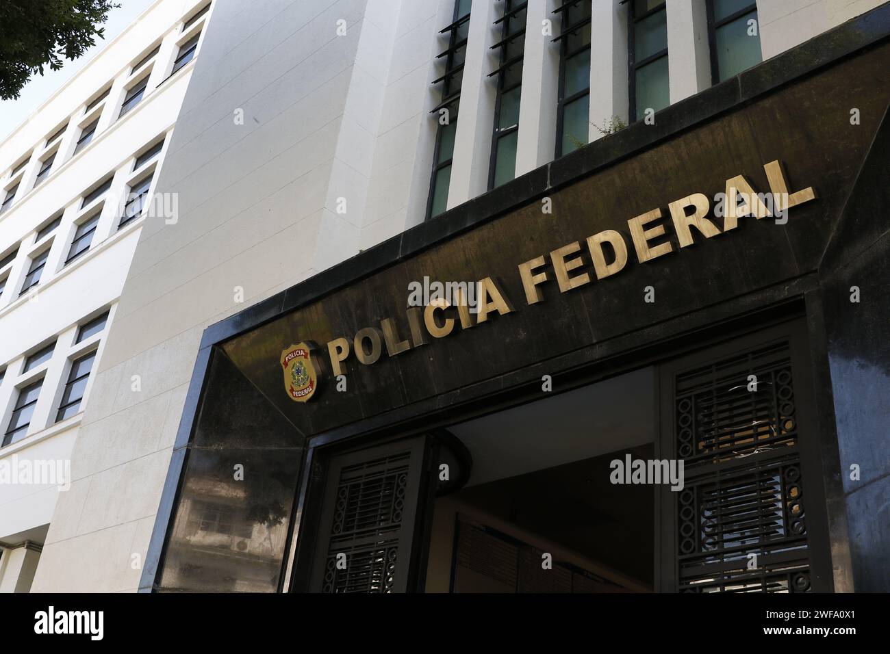 Federal Police of Brazil headquarters main building. Brazilian federal ...