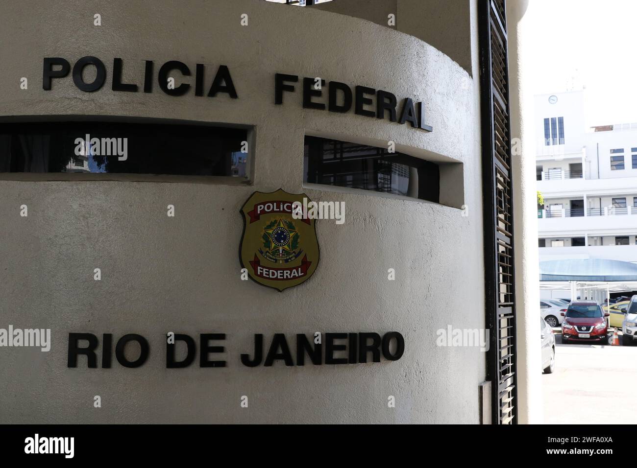 Federal Police of Brazil headquarters main building. Brazilian federal ...