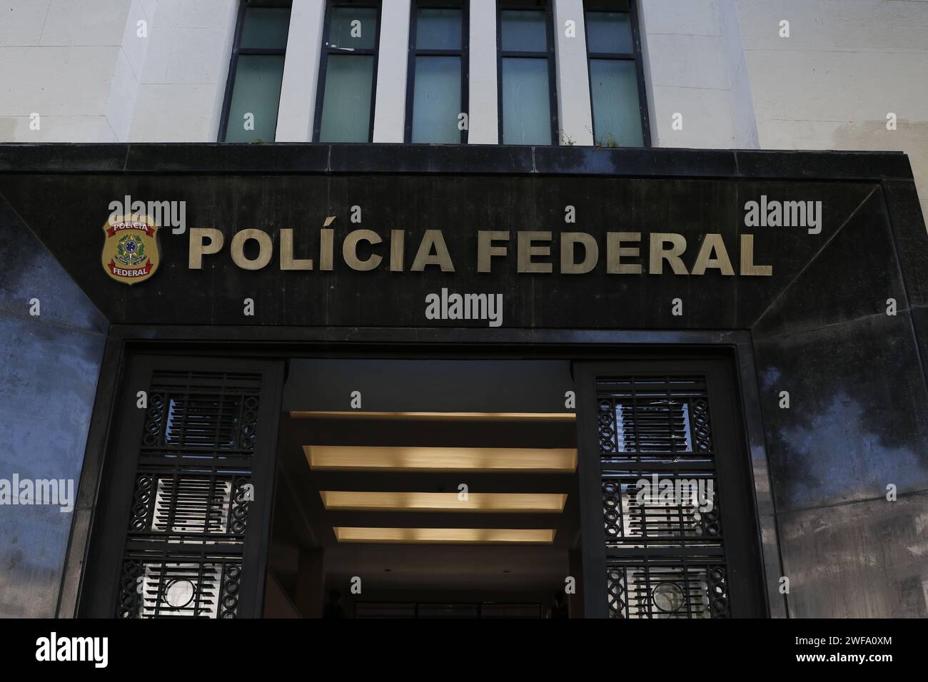 Federal Police of Brazil headquarters main building. Brazilian federal ...
