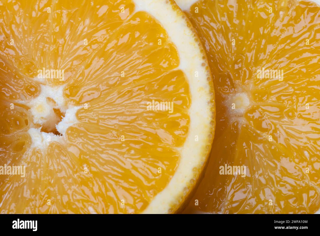 Macro Photography Of Rich Juicy Orange Stock Photo - Alamy