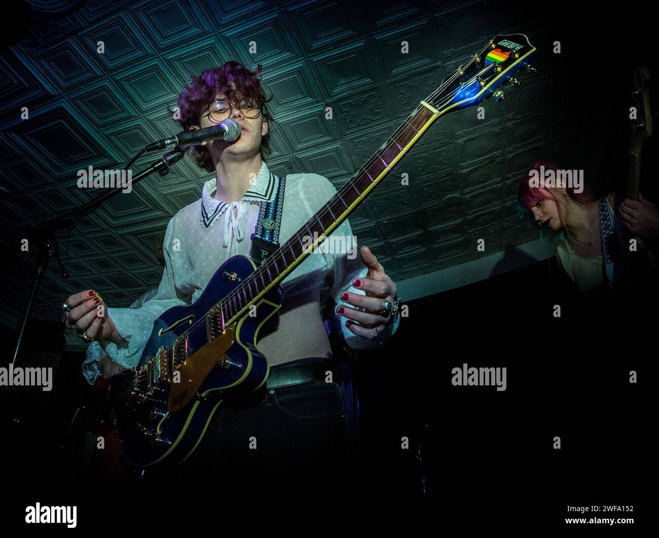 The band DIE SPITZ performs at the FarOut Lounge, Austin, Texas Stock ...