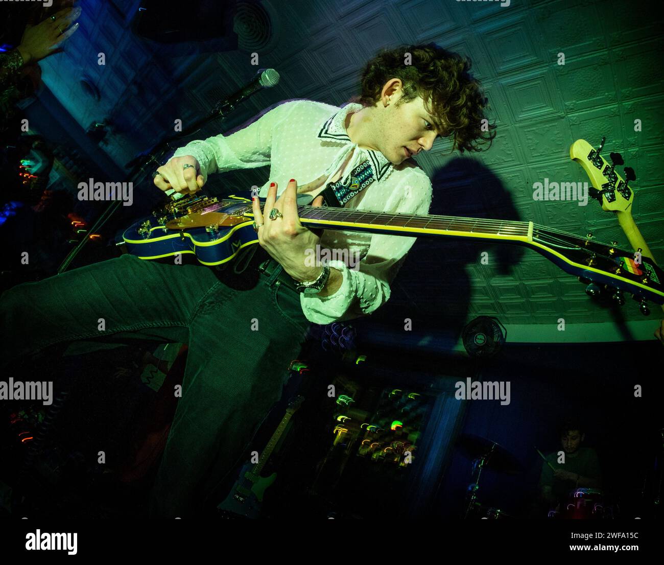 The band DIE SPITZ performs at the FarOut Lounge, Austin, Texas Stock ...