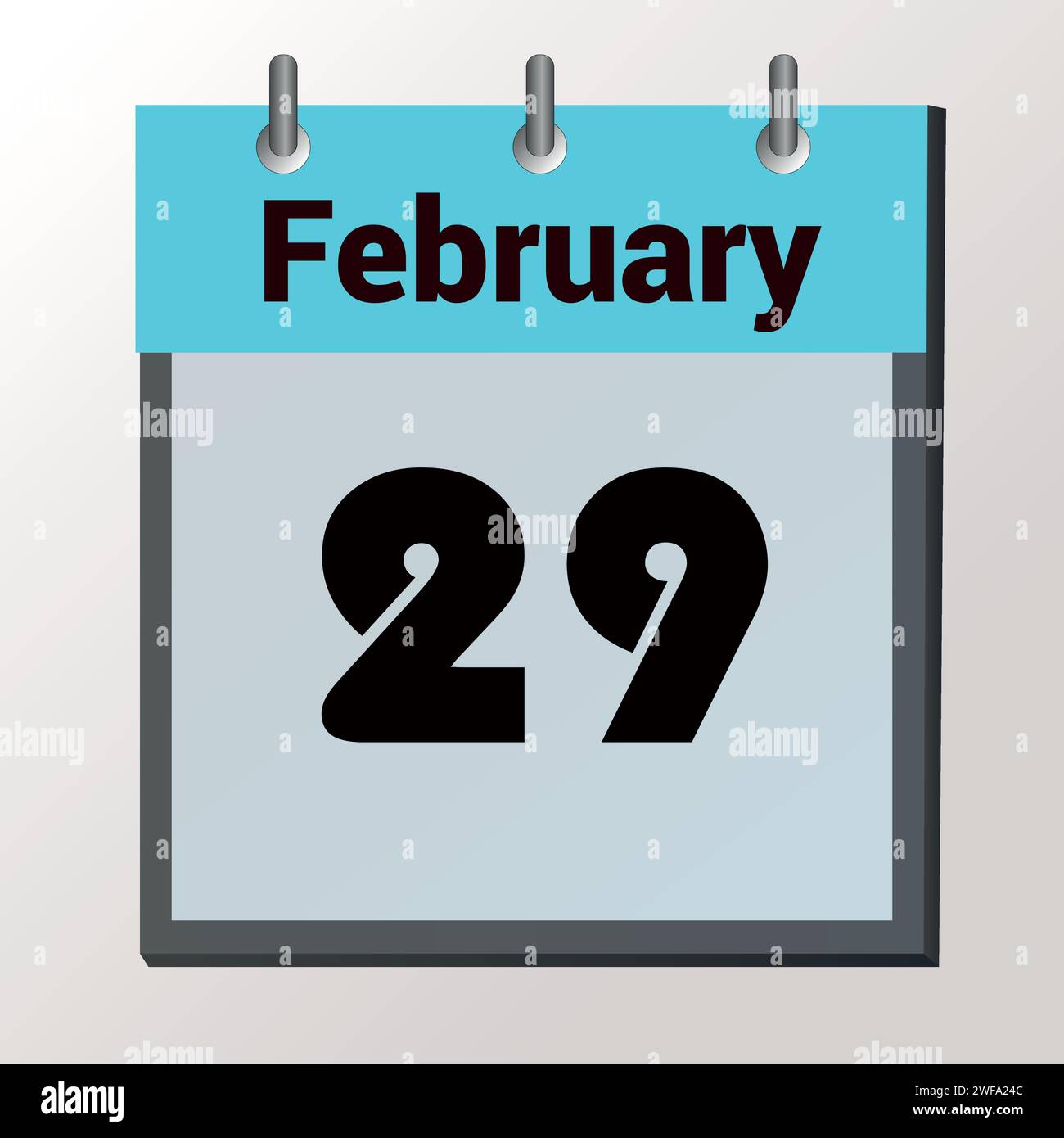 day on the calendar, vector image format, February 29 Stock Vector ...