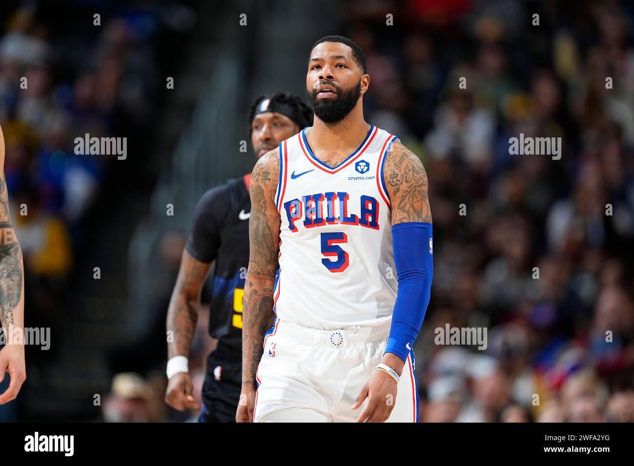 Philadelphia 76ers forward Marcus Morris Sr. (5) in the second half of ...
