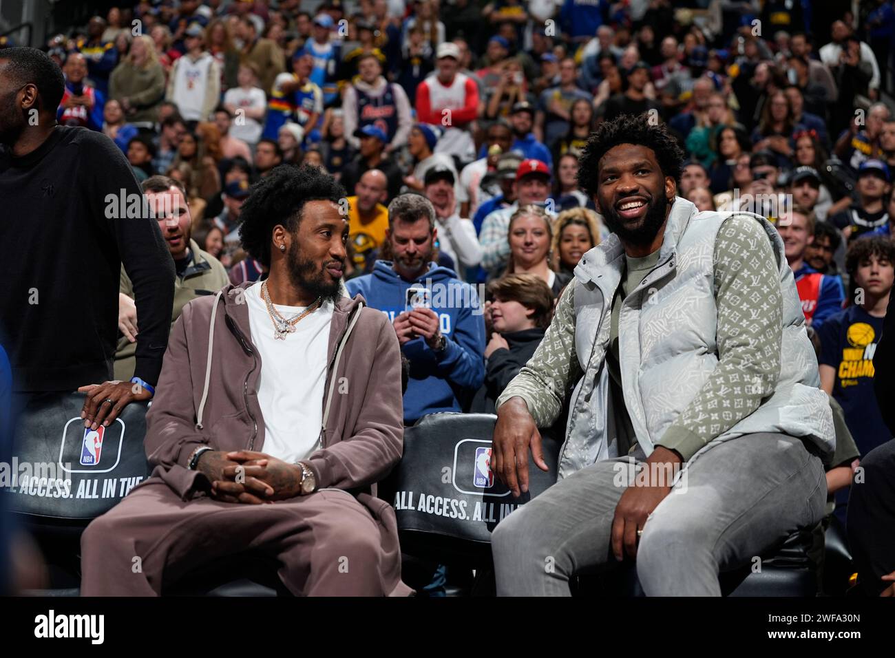 Philadelphia 76ers forward Robert Covington (33) and Philadelphia 76ers ...
