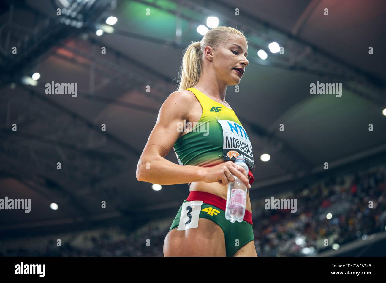 Modesta Juste Morauskaite participating in the 400 meters at the World ...