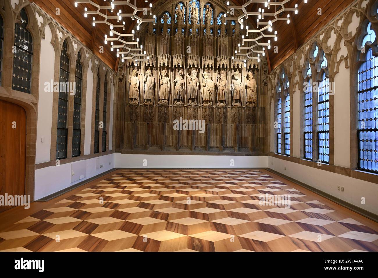 Der Hansasaal im Rathaus Köln, das Herzstück des historischen Rathaus ...