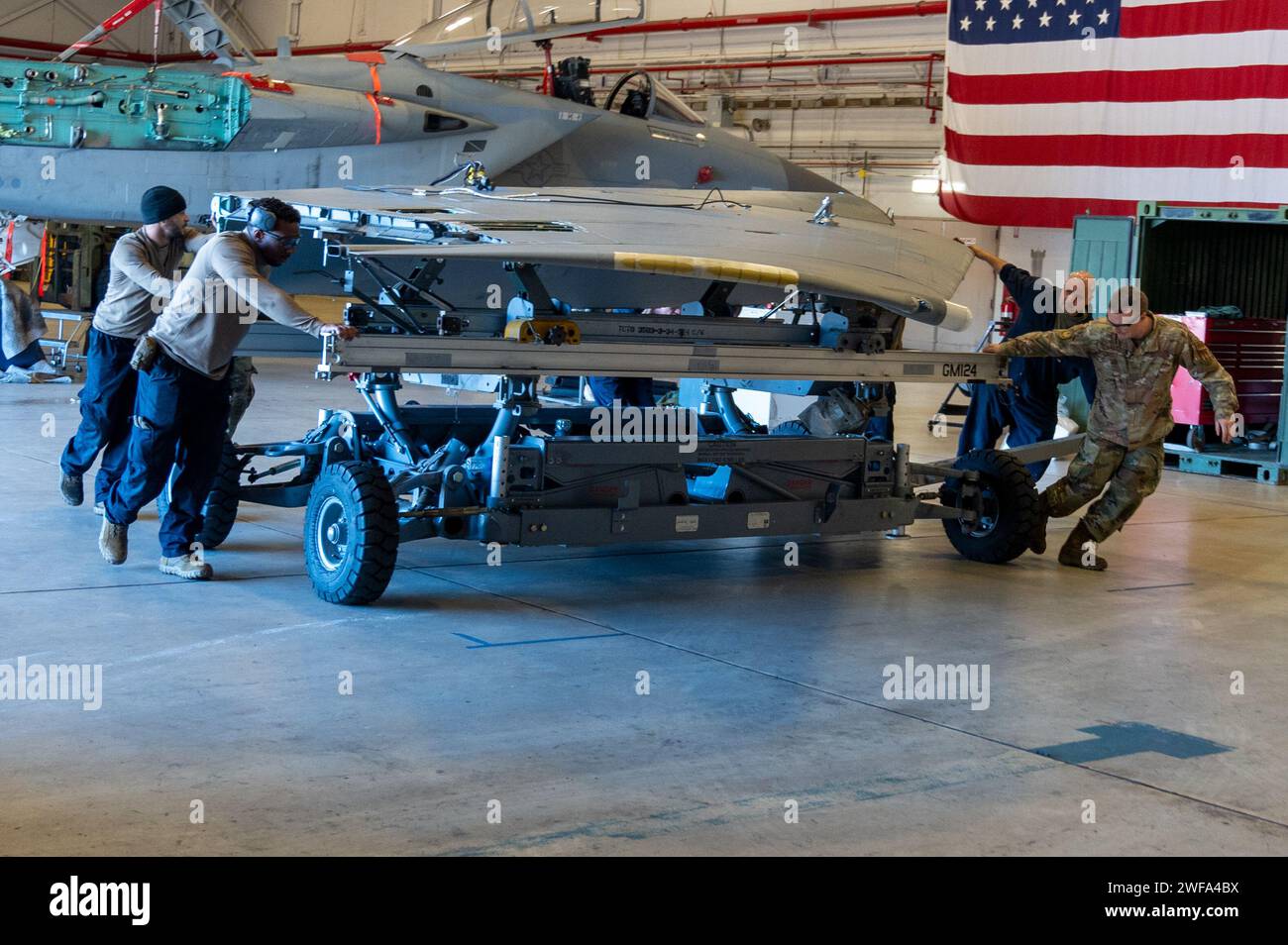 U.S. Air Force Airmen assigned to the 402nd Aircraft Maintenance Group ...