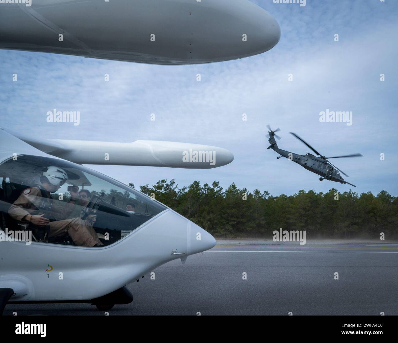 The BETA Technologies ALIA prepares to take off as a 41st Rescue ...