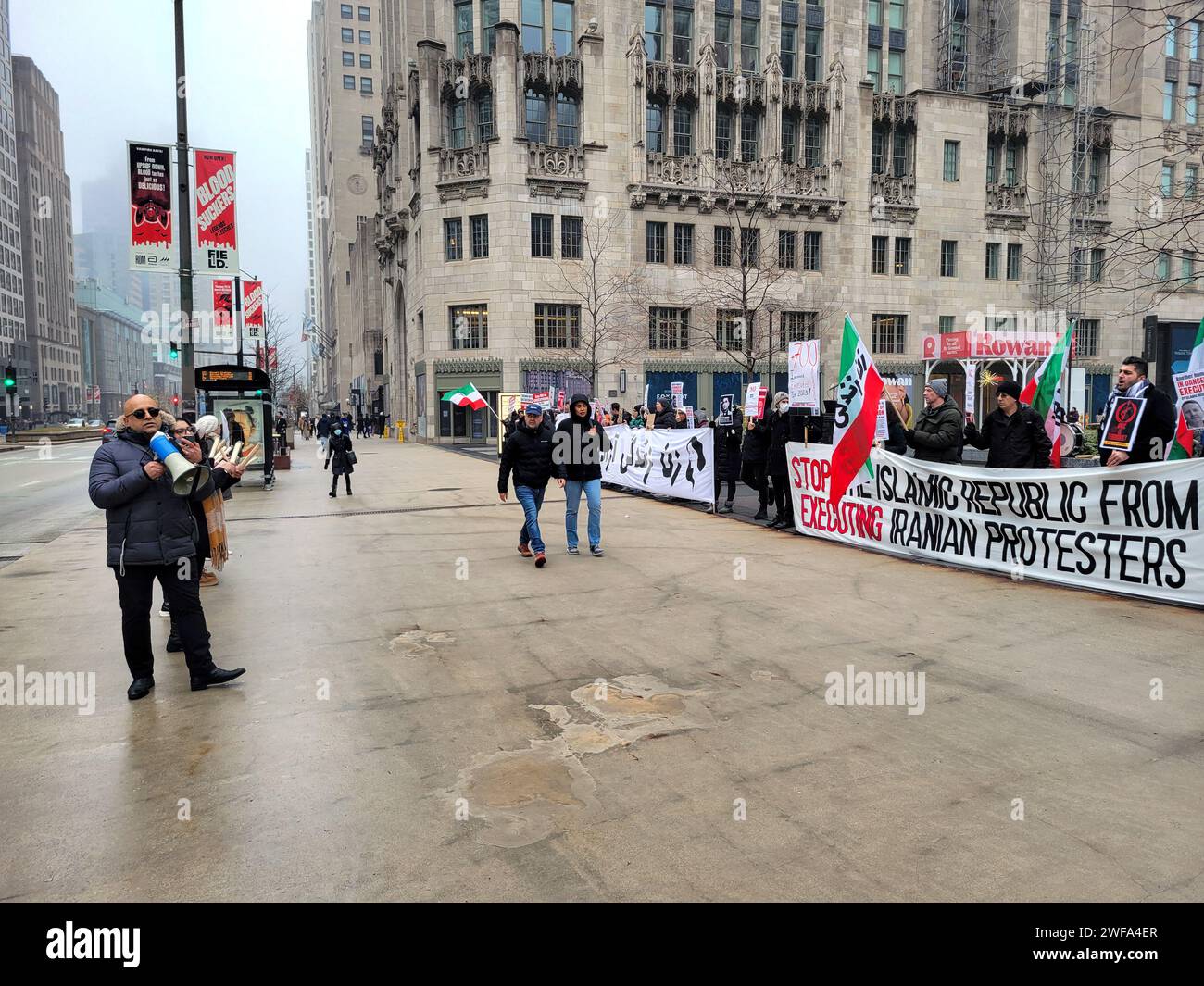 Iranian activists in Chicago gathered downtown Saturday afternoon in ...