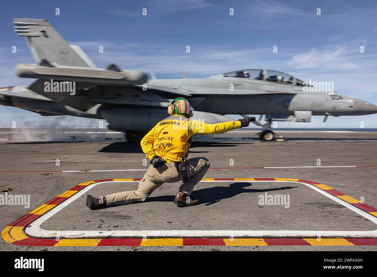 240127-N-LM220-1492 PACIFIC OCEAN (Jan. 27, 2024) Lt. Cmdr. Sean Smith ...