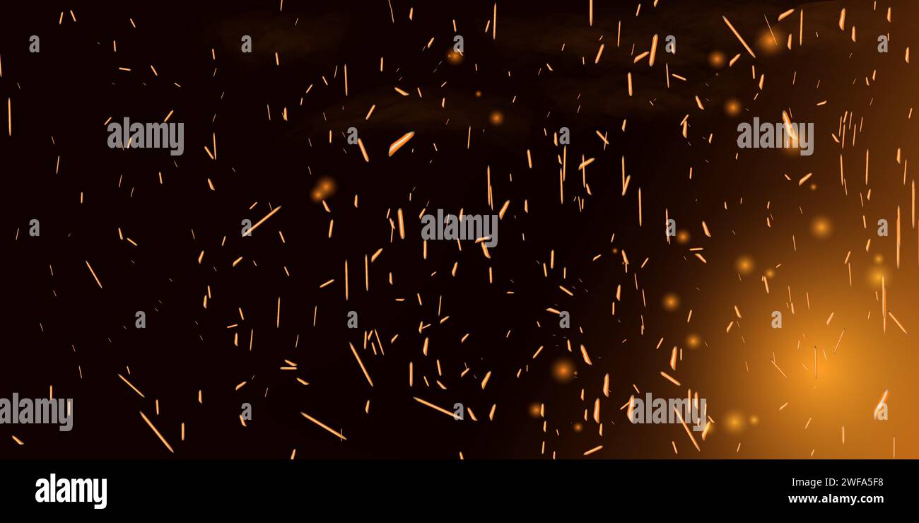 Fire smoke flame effect overlay sparks background. Website design ...