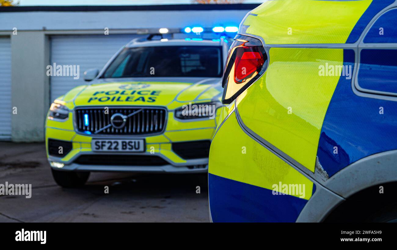 Police Scotland Police Cars Stock Photo - Alamy