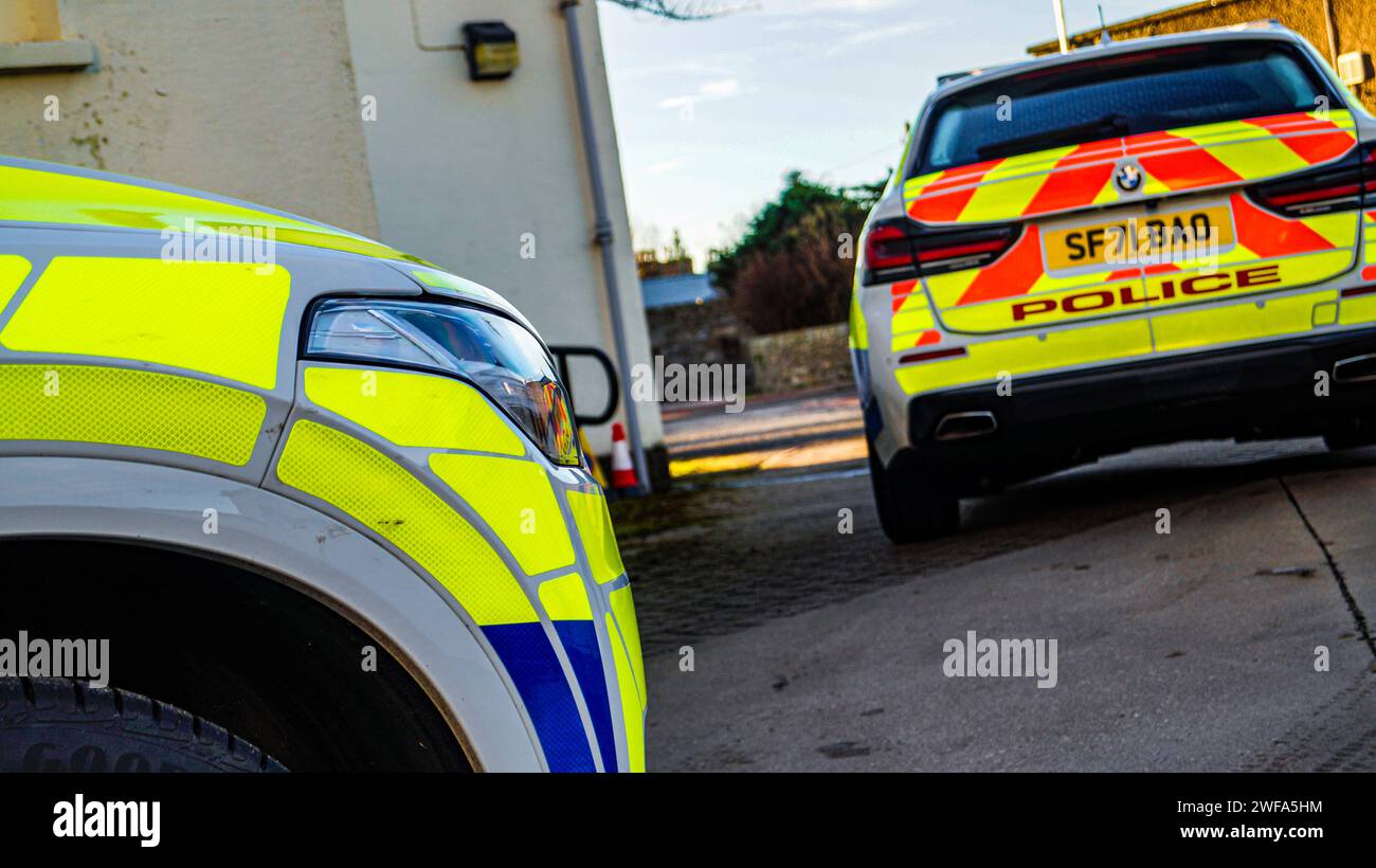 Police Scotland Police Cars Stock Photo - Alamy