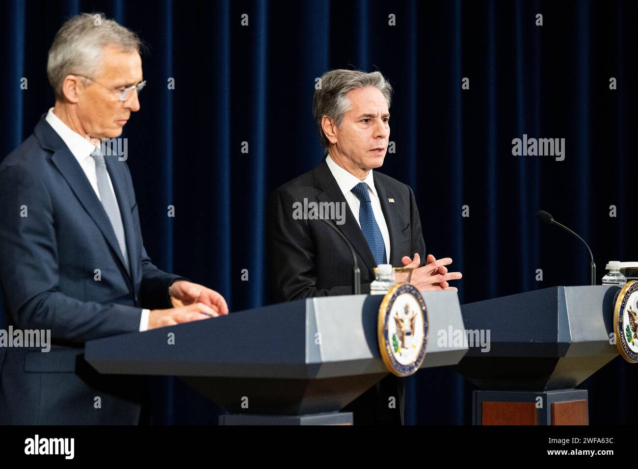 Washington, United States. 29th Jan, 2024. NATO Secretary General Jens ...