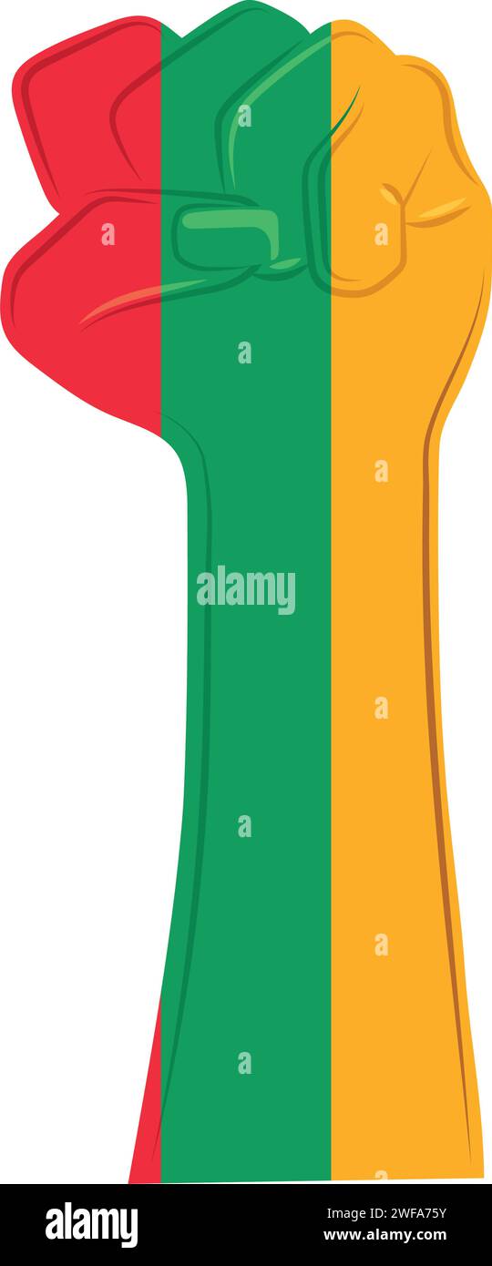 Painted raising hand protest gesture Vector Stock Vector Image & Art ...