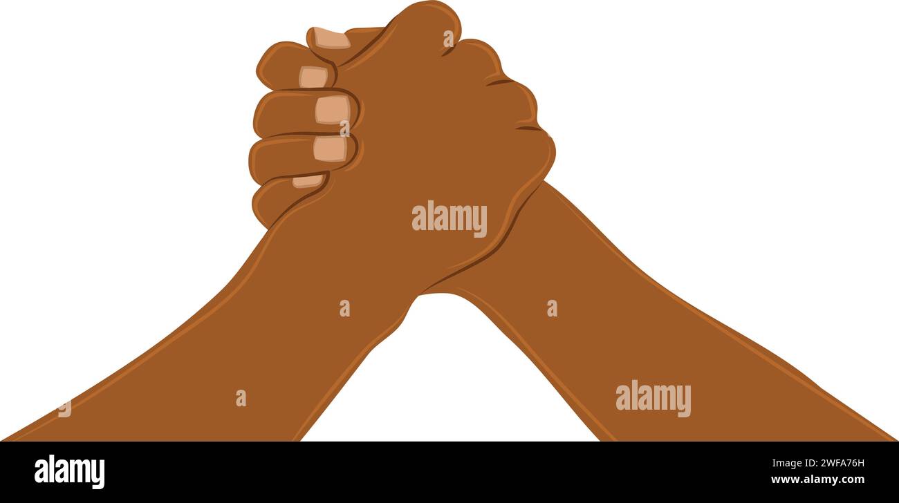 Pair of afro american doing a deal hands gesture Vector Stock Vector ...