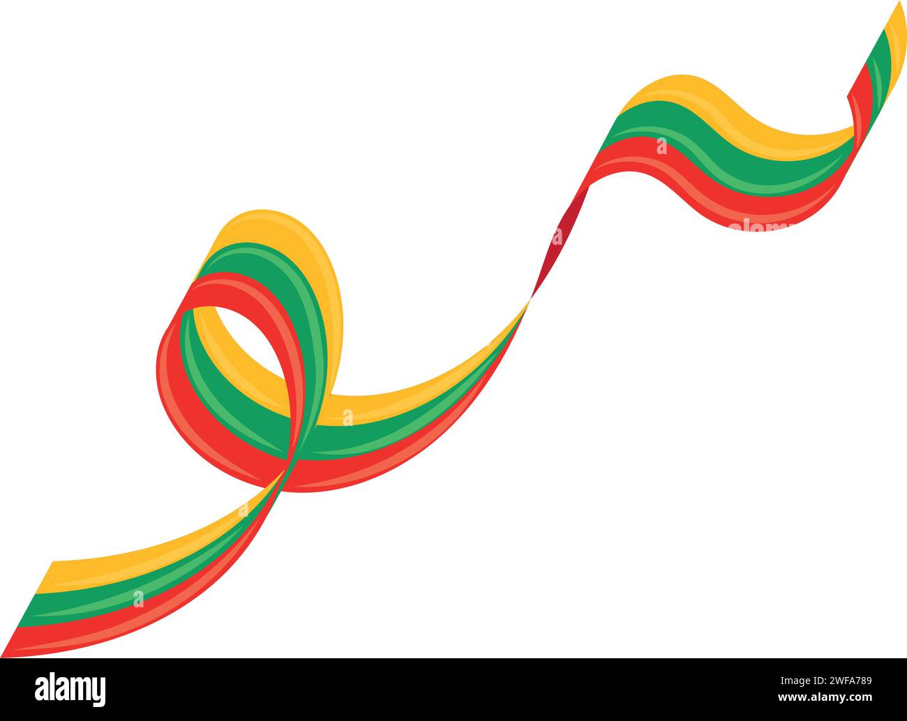Waving ribbon with african colors Vector Stock Vector Image & Art - Alamy