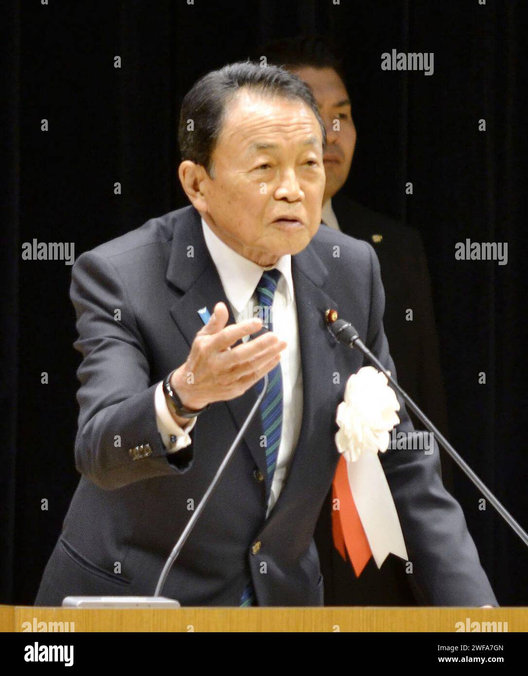 Taro Aso, vice president of Japan's ruling Liberal Democratic Party ...