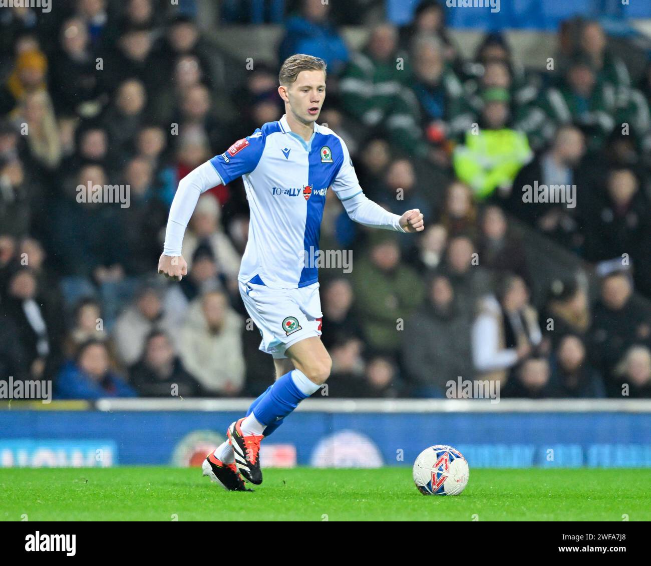 Blackburn, UK. 29th Jan, 2024. Jake Garrett of Blackburn Rovers in ...