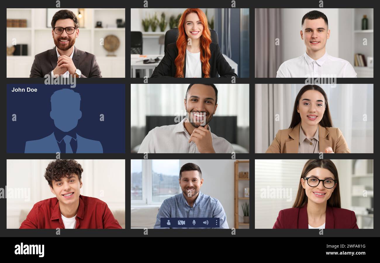 Video call icons interface hi-res stock photography and images - Alamy