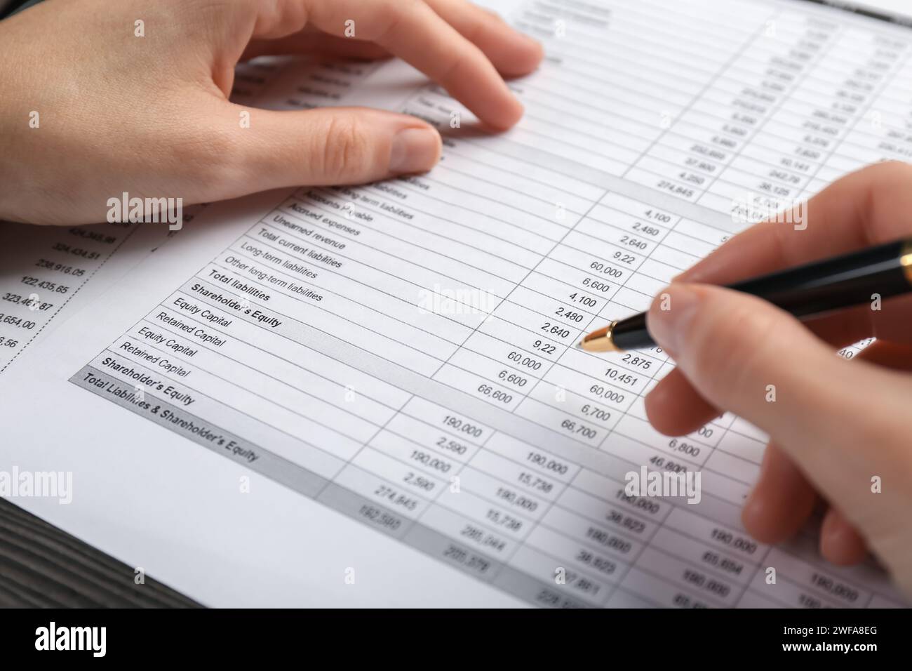 Accounting documents hi-res stock photography and images - Alamy