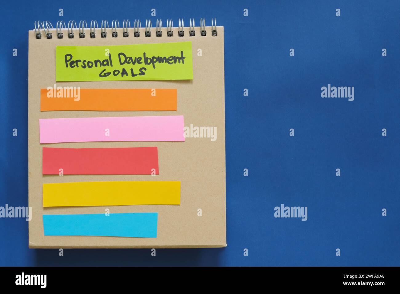 Personal and character development goals concept. Checklist of goals in ...