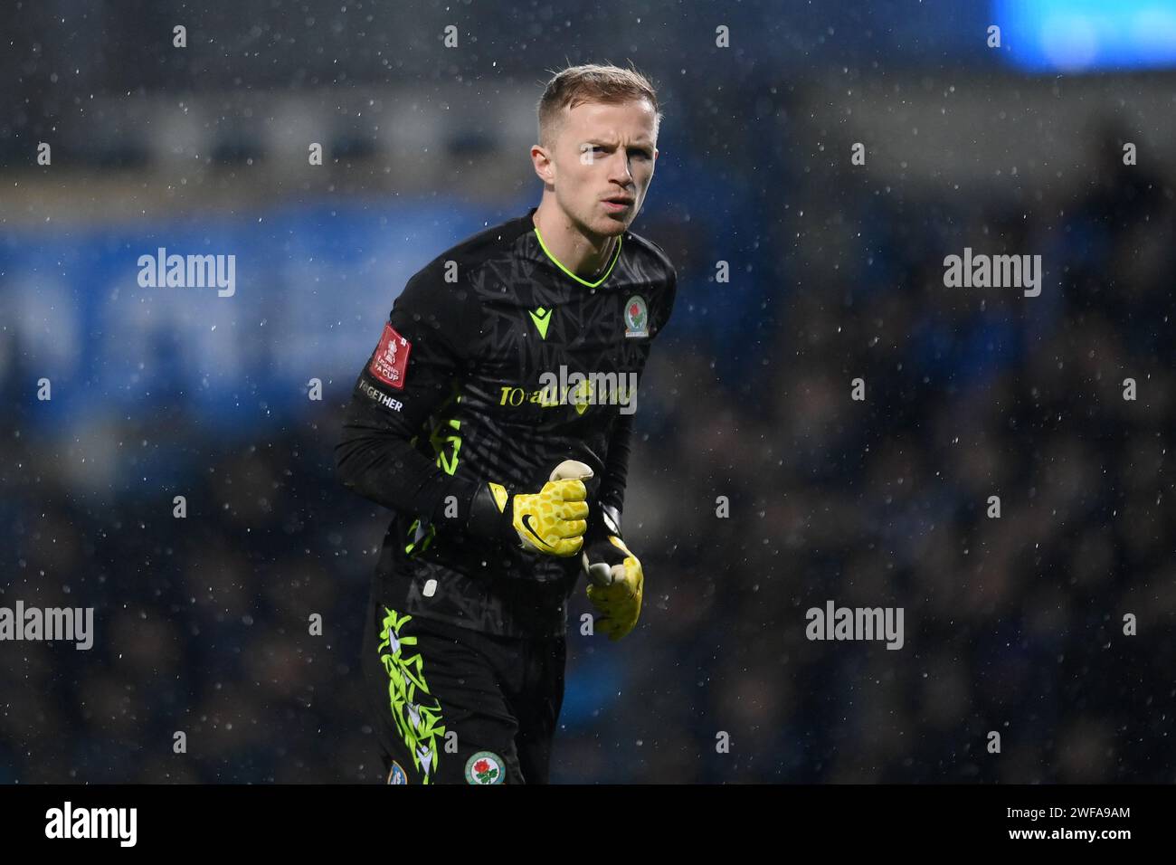 Blackburn, UK. 29th Jan, 2024. Aynsley Pears of Blackburn Rovers during ...