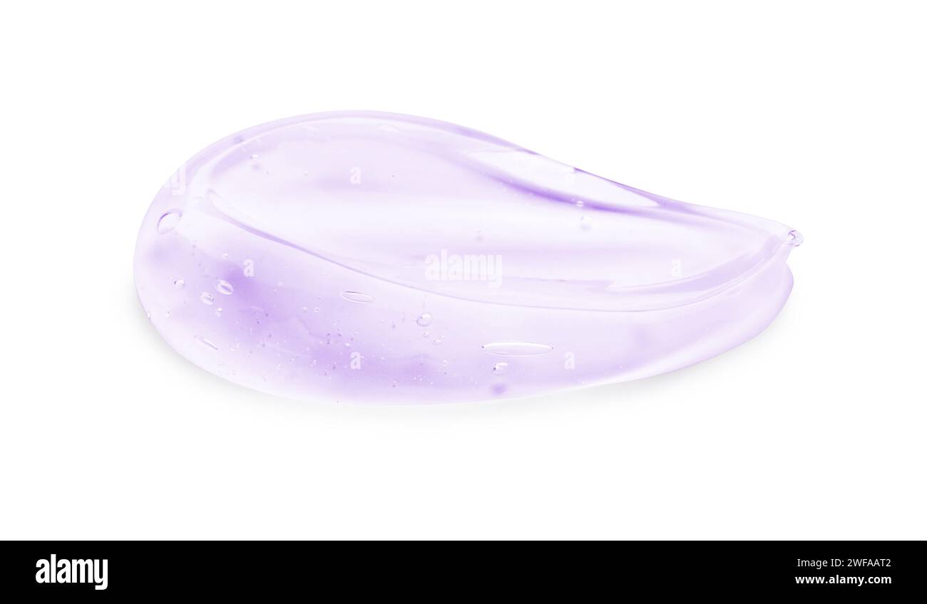 Sample of cosmetic gel isolated on white Stock Photo - Alamy