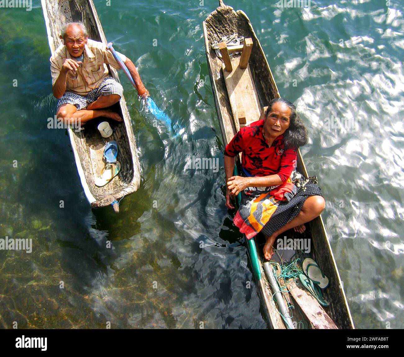 Indigemous Bali Aga people of Trunyan Village in Bali, Indonesia Stock ...